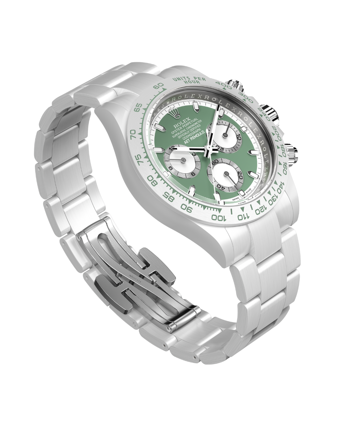 Rolex Daytona AET Remould KASHMIR GREEN WHITE CERAMIC | WORLDTIMER – AET REMOULD